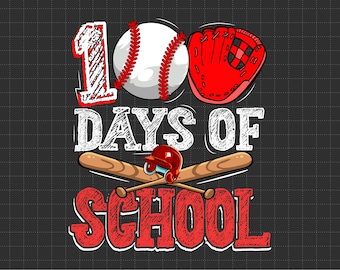 100 Days of School Baseball Png, 100 Day Smater Png, Schooling Png ...