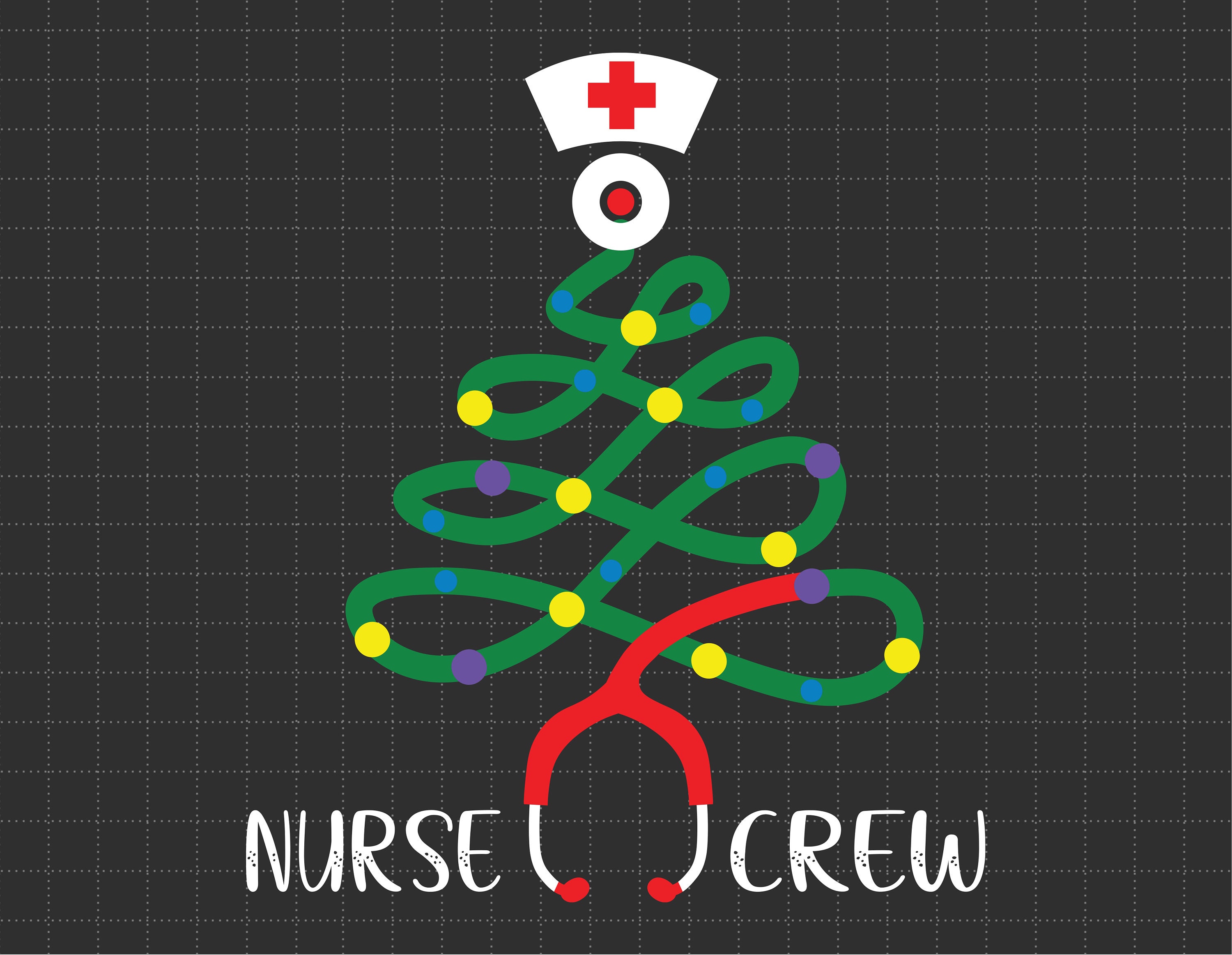 Nurse Crew Svg Png Christmas Tree Svg Christmas Nurse Svg - Etsy