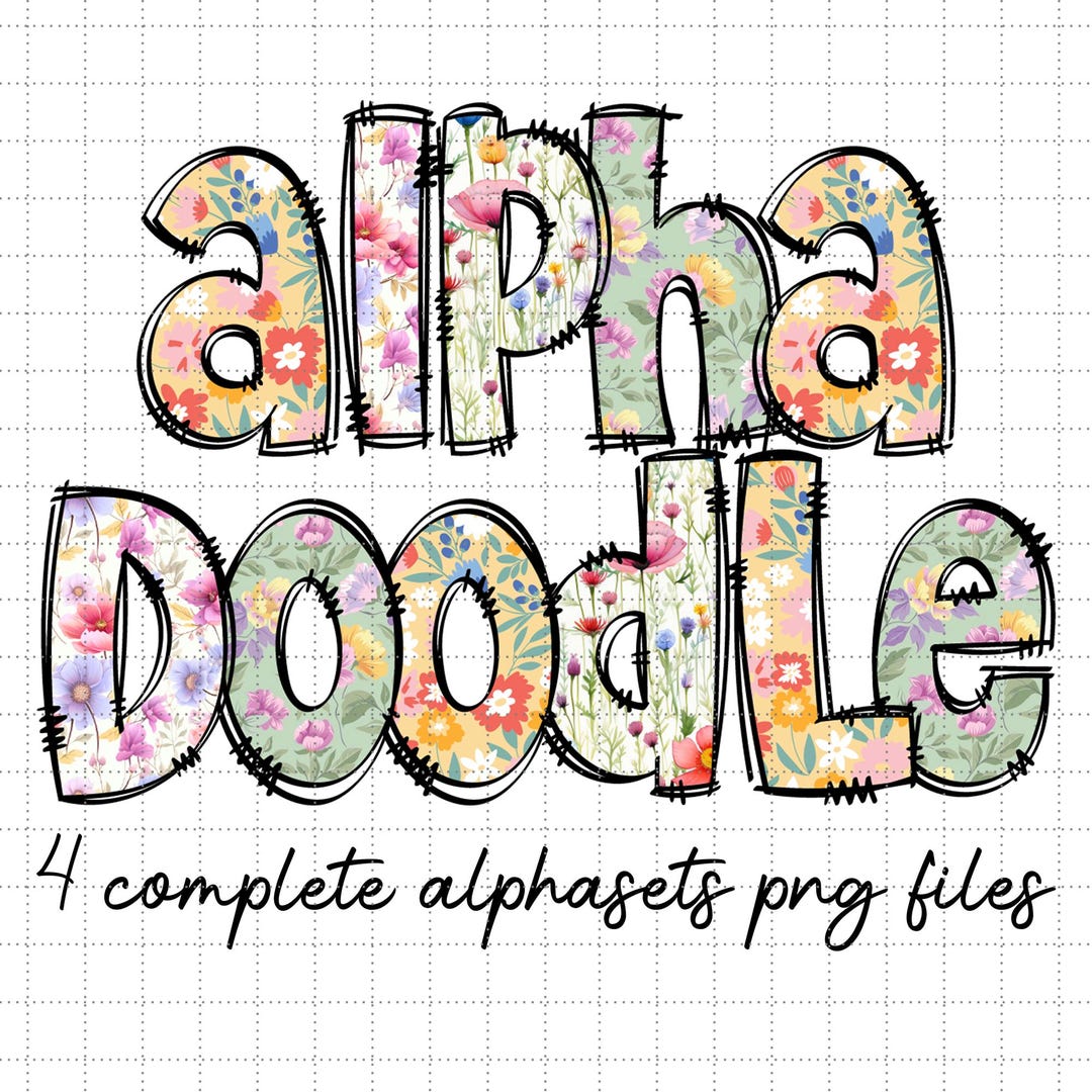 Set Spring Floral Alphabet Letters Png, Summer Mothers Day Flower ...