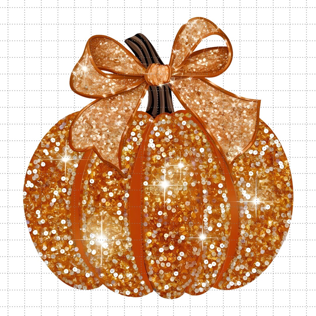 Coquette Bow Pumpkin Png, Sparkly Pumpkin Png, Fall Vibes Shirt ...