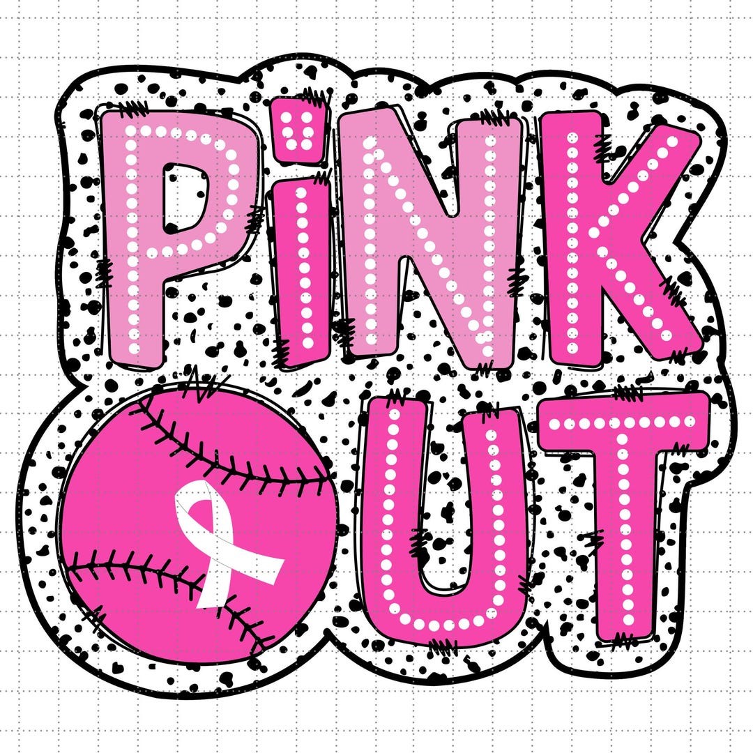Breast Cancer Baseball Pink Out Png, Breast Cancer PNG, Pink Ribbon Png ...