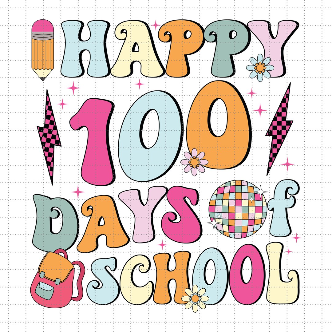Happy 100 Days of School Svg Png, Back to School, Education Svg ...