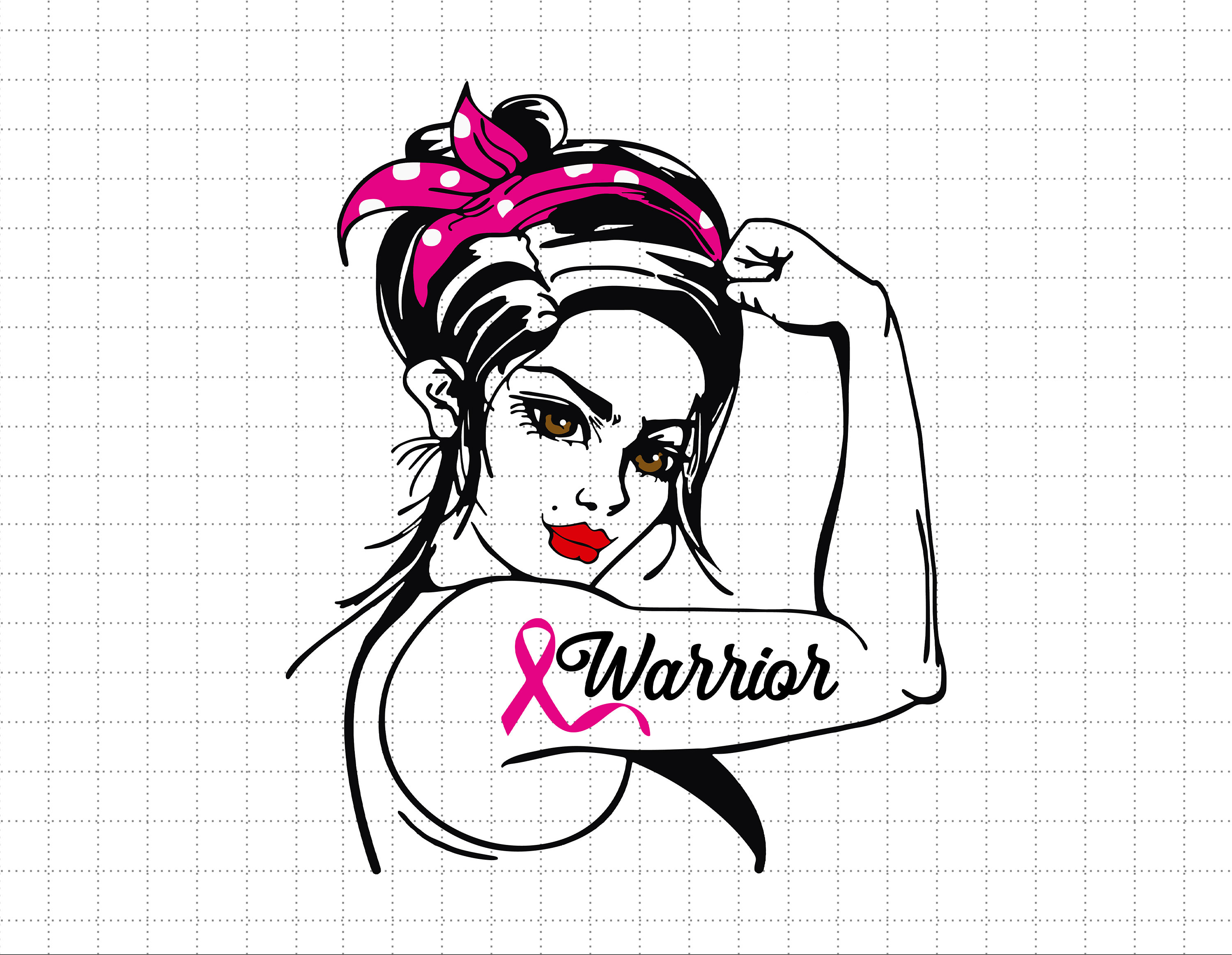 Warrior Rosie the Riveter Svg Png Warrior Breast Cancer Svg - Etsy Ireland