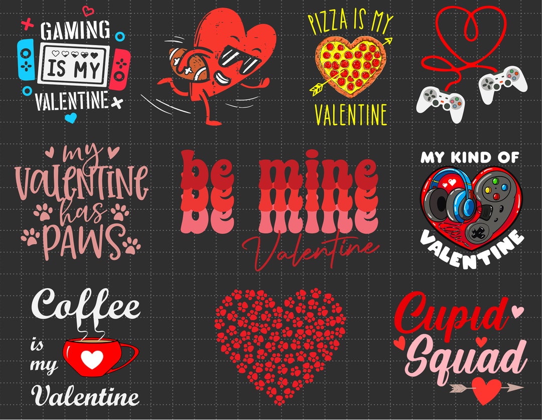 Valentine Bundle Svg, Be My Valentine Svg, Happy Valentine's Day Svg ...