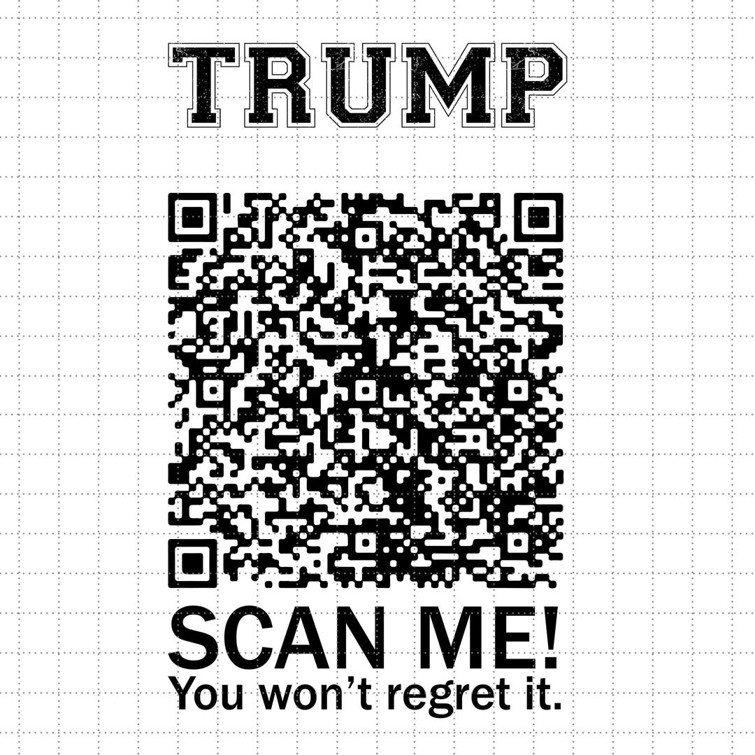 Trump Dance QR Code Svg Png, Viral Trump Dance YMCA, Qr Code Trump ...