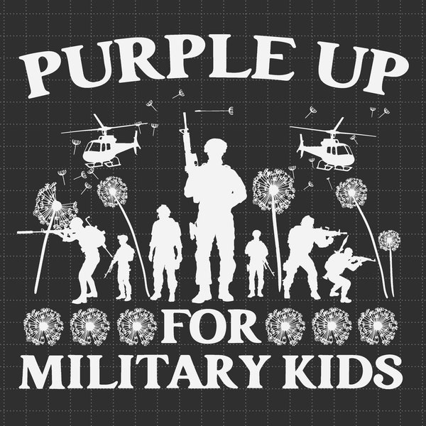 Military Child Dandelion Svg - Etsy