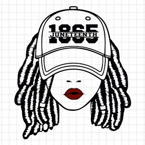 Juneteenth Girl Locs Hair 1865 Svg Juneteenth 19 Freedom - Etsy