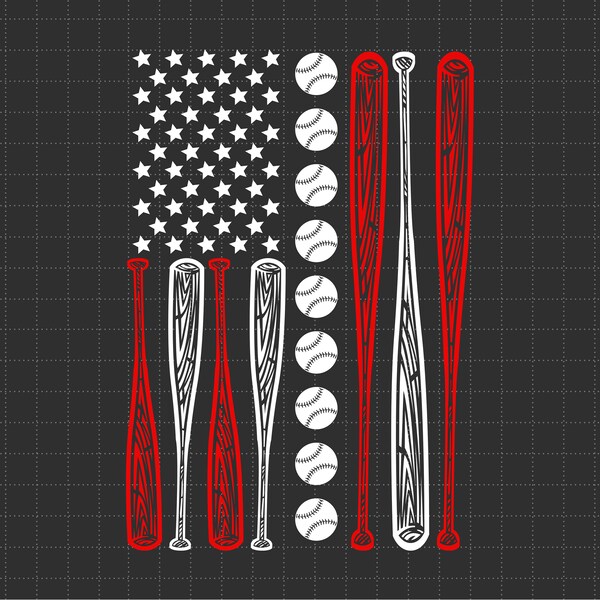 Baseball Flag Svg - Etsy