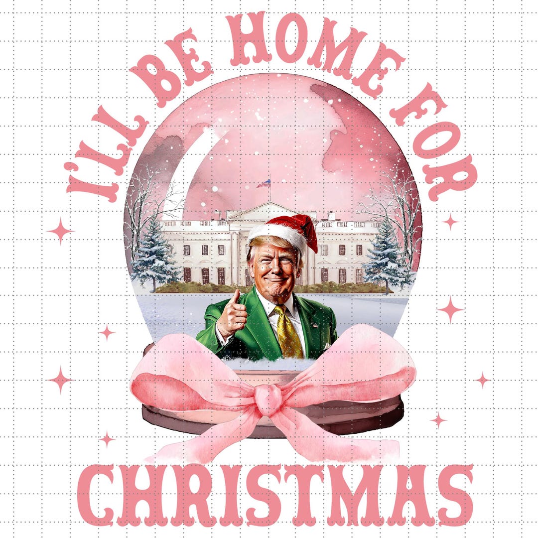 Christmas Snow Globe With Santa's Favorite President Trump Png, MAGA ...
