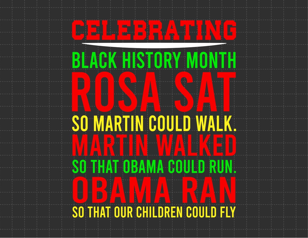 Celebrating Black History Month Inspirational Power Leaders Svg, Black ...