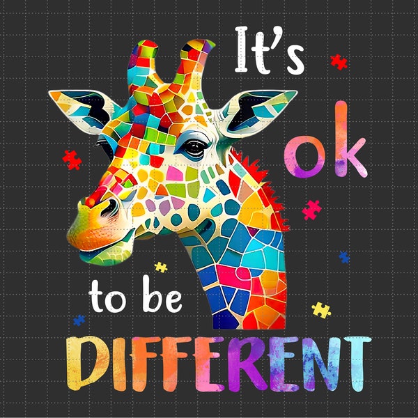 Autism Giraffe Png - Etsy