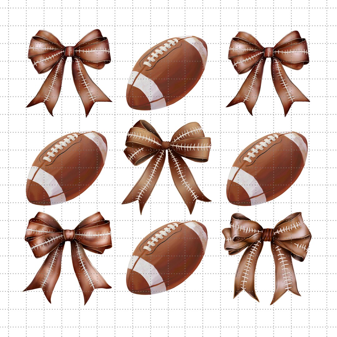 Coquette Football Png, Football Bow Png, Football Mom Png, Football Png ...