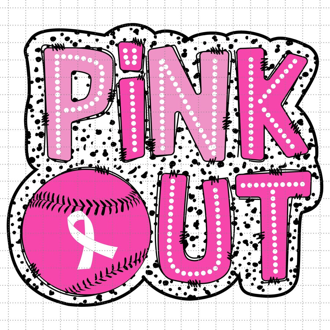 Breast Cancer Softball Pink Out Png, Breast Cancer, Pink Ribbon Png ...