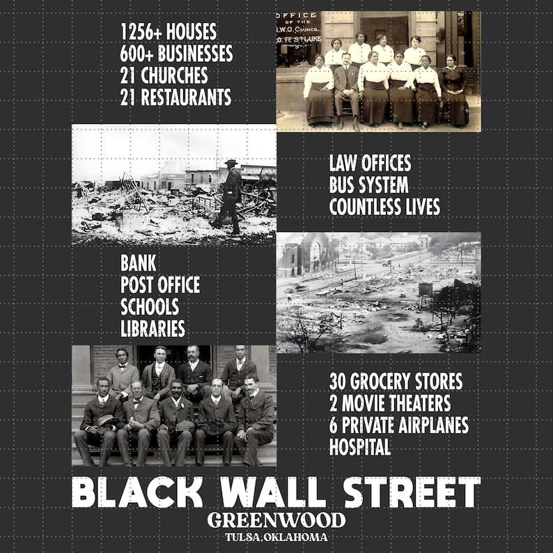 Black Wall Street Greenwood Png, Black History Month, Black People ...