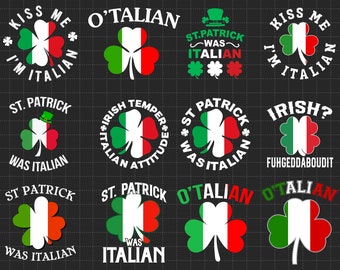 St Patrick Was Italian Svg, St Patrick's Day Svg, Lucky Italian ...