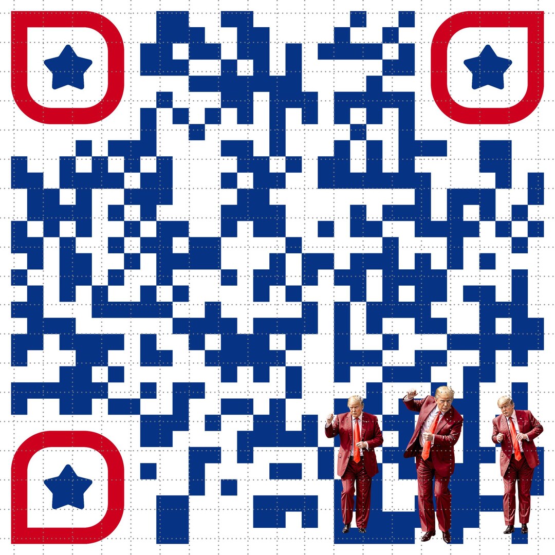 Funny QR President Trump 45/47 Dancing Qr Code Trump is Dancing Trump ...