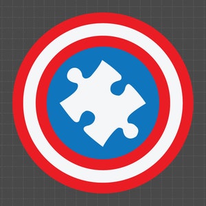 Captain Autism Superhero Svg, Puzzle Piece Svg, Autism Support, 2nd ...