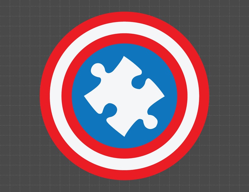 Captain Autism Superhero Svg Puzzle Piece Svg Autism - Etsy