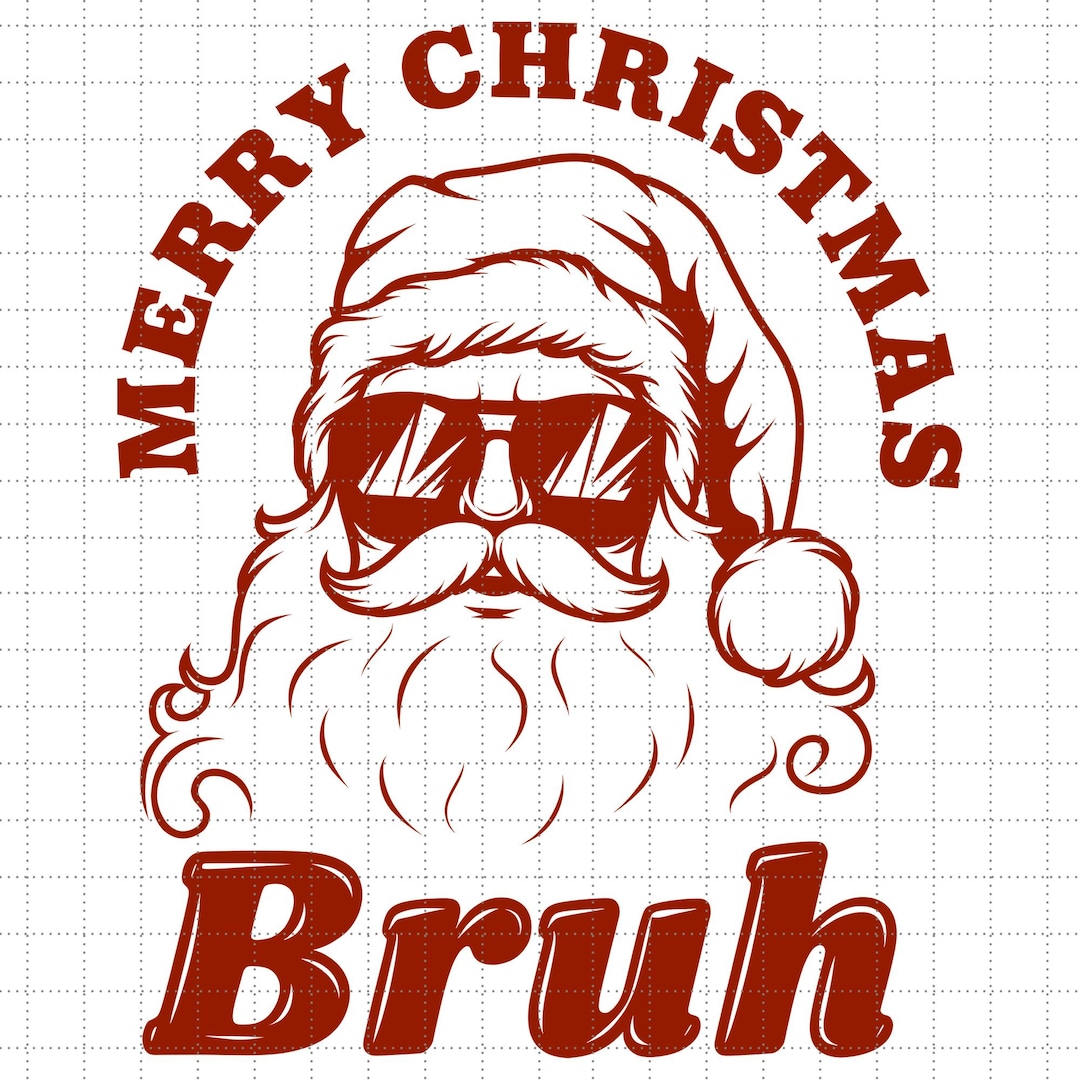 Merry Christmas Bruh Png, Santa Trump Merry Christmas Bruh Png, Funny ...