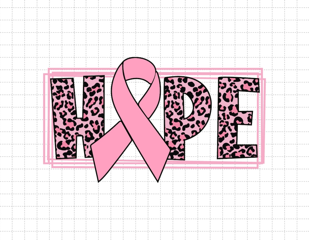 Hope Breast Cancer Awareness Svg Png, Pink Ribbon, Warrior Breast ...