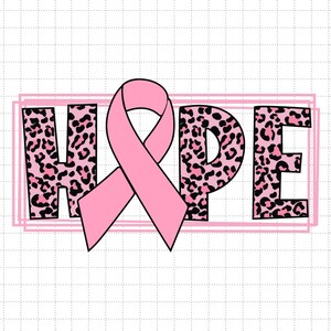 Hope Breast Cancer Awareness Svg Png, Pink Ribbon, Warrior Breast ...