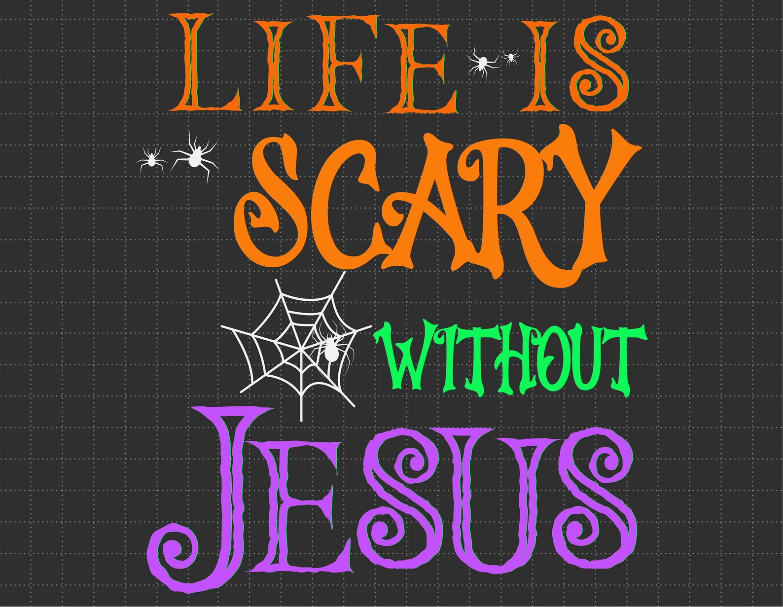 Life is Scary Without Jesus Halloween Png Svg Book Lover Svg - Etsy