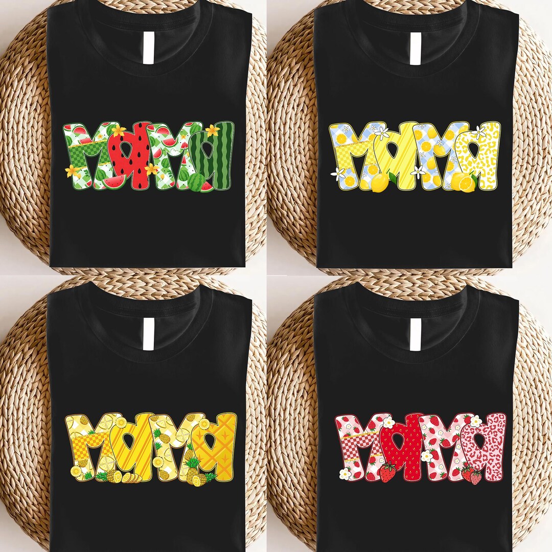 Coquette Preppy Mama Summer Fruits Png Bundle, Preppy Mama Strawberry ...