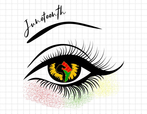 Juneteenth Eye African American Women Black History Pride Svg - Etsy