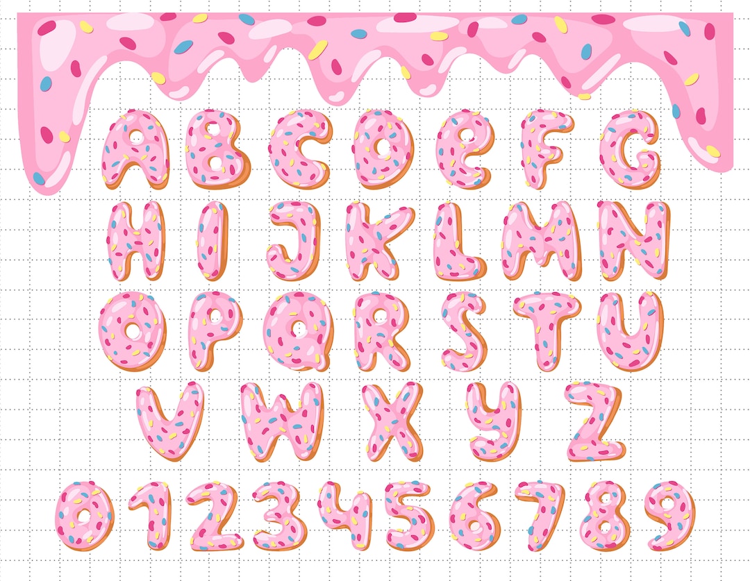 Alphabet Donut Kids Svg, Donut Letters, Donut Lover Svg, Forever Sweet ...