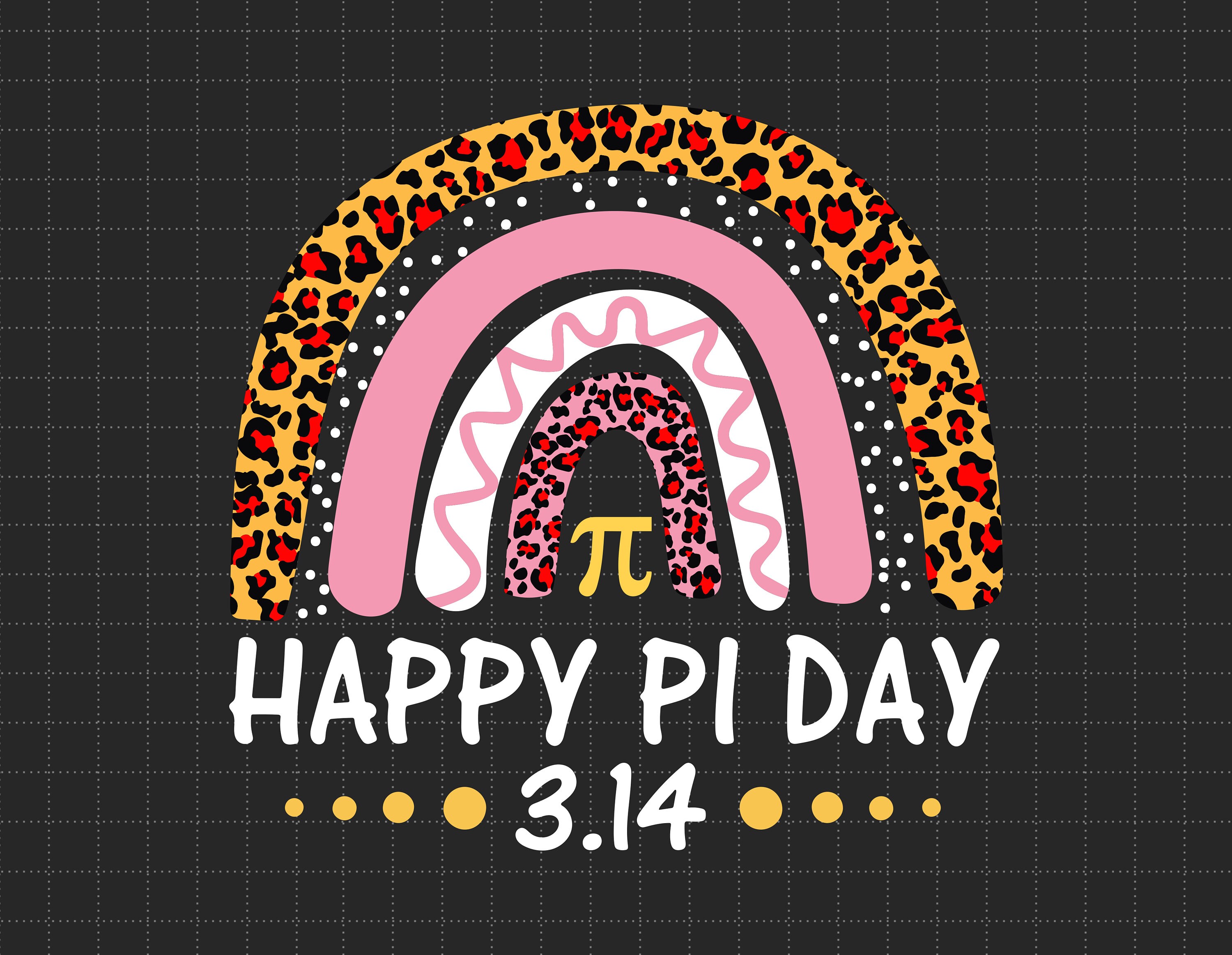 Happy Pi Day Rainbow Svg Happy Pi Day Svg Math Teacher Svg | Etsy