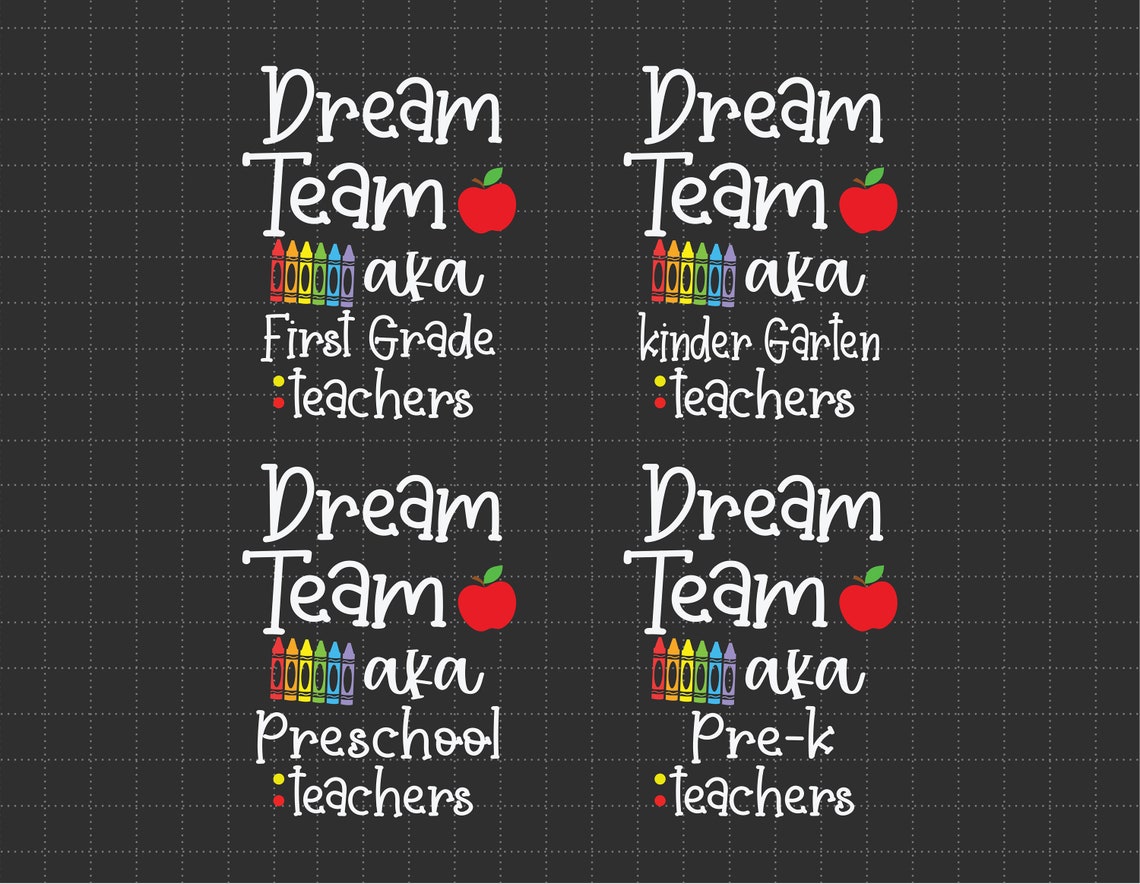 Dream Team Teachers Bundle Svg Back to School Svg Education - Etsy