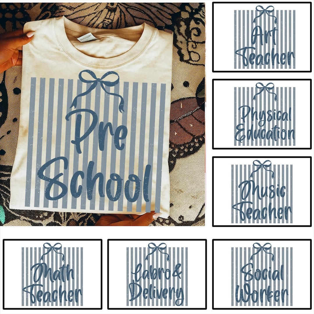 Back to School Png Bundle, School Subjects Png, Coquette Teacher First ...