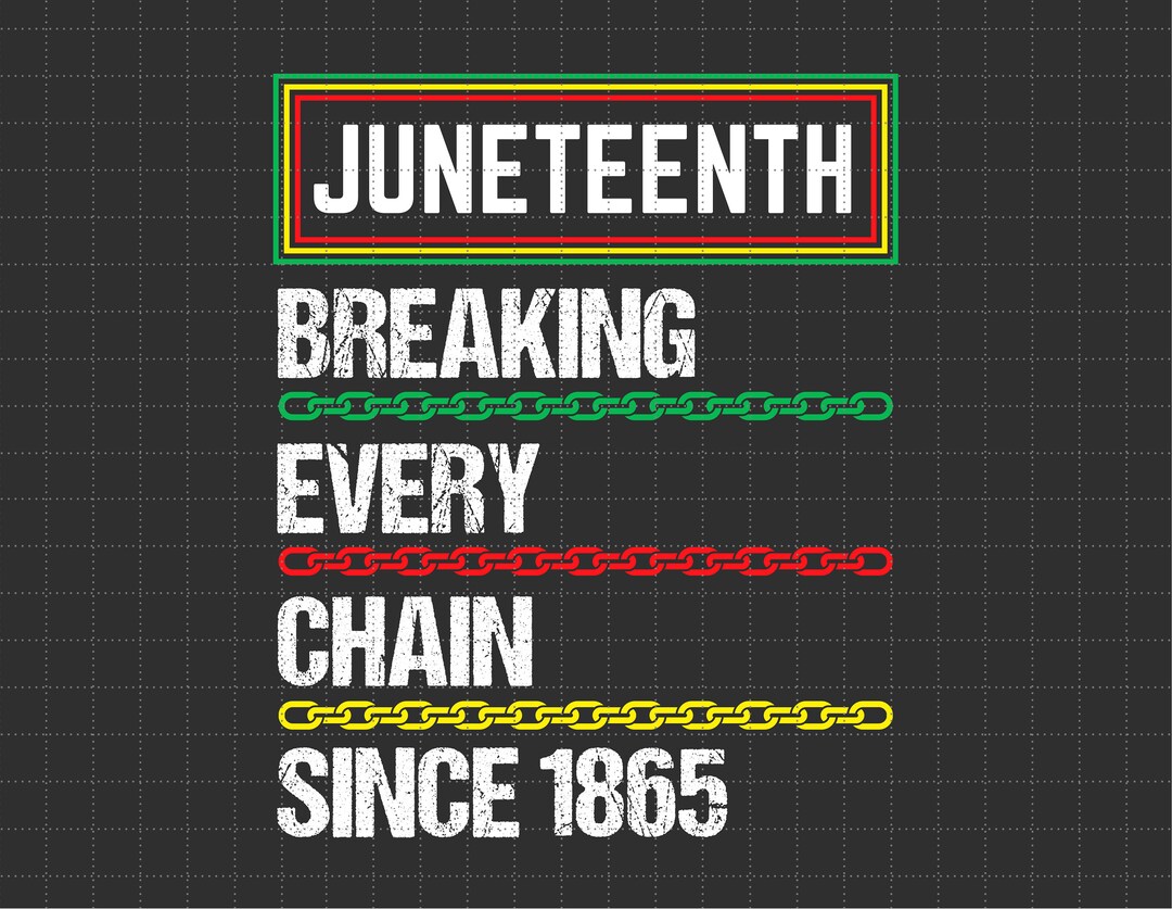 Juneteenth Breaking Every Chain Since 1865 Black History African ...