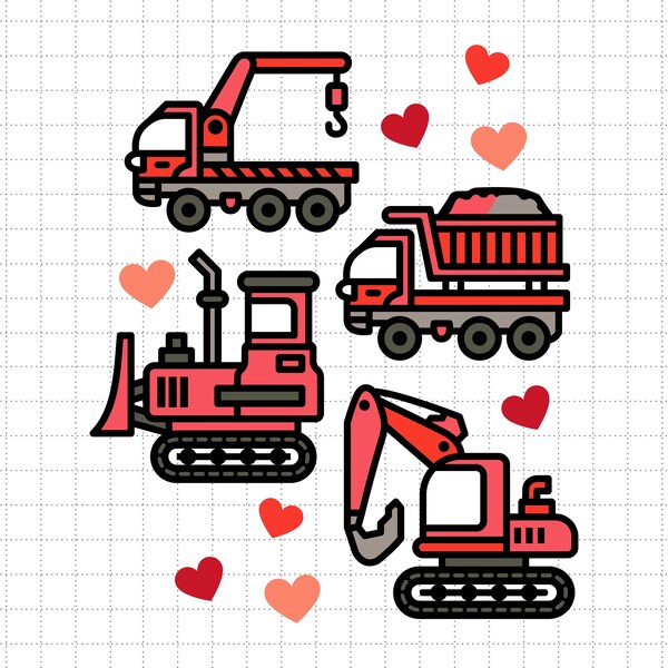 Valentines Day Truck - Etsy