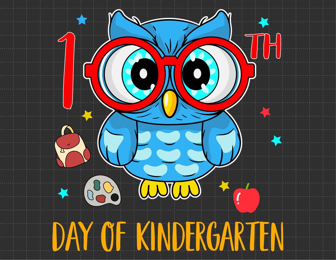 Cute Owl 100th Day of Kindergarten, Funny 100 Days Smarter Svg, 100 Day ...