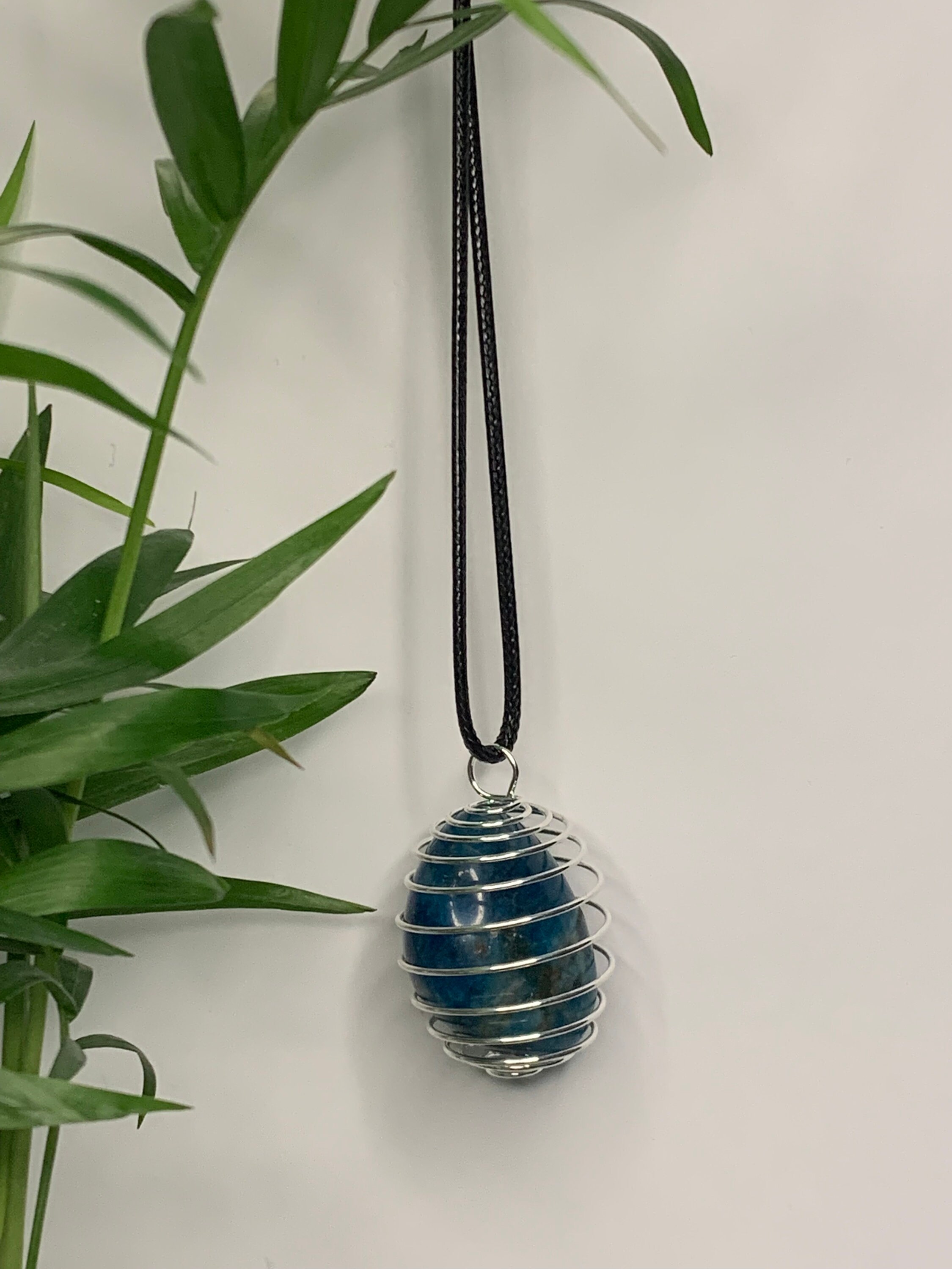 Crystal Spiral Cage Necklace - Etsy