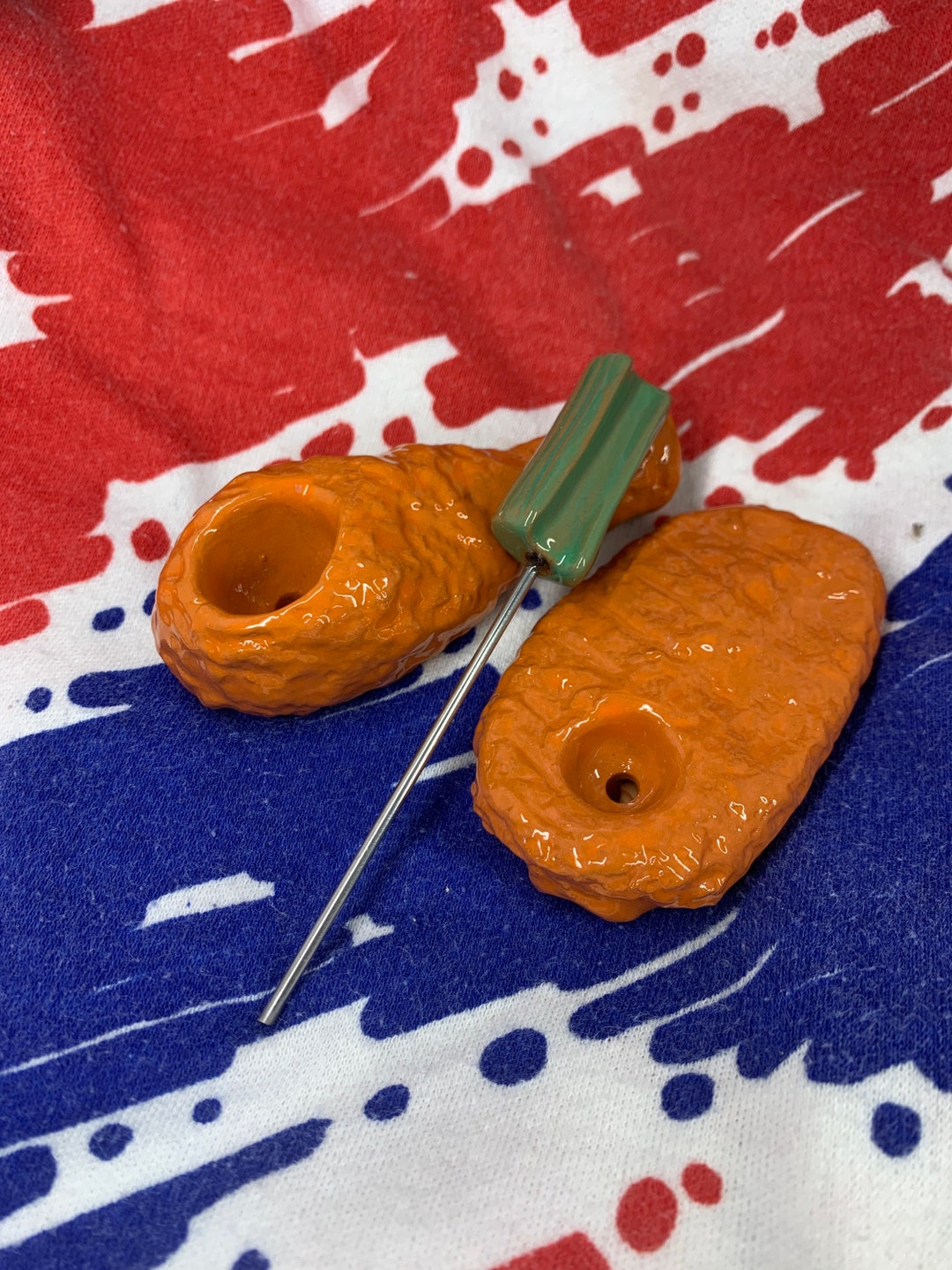 Double Order W/ a Side of Celery SET Includes TWO Ceramic Handmade ...