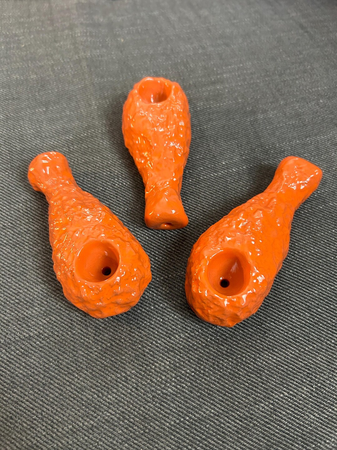 JUMBO SIZED the ORIGINAL Classic Chicken Wing Ceramic Pipe: Drum Style ...