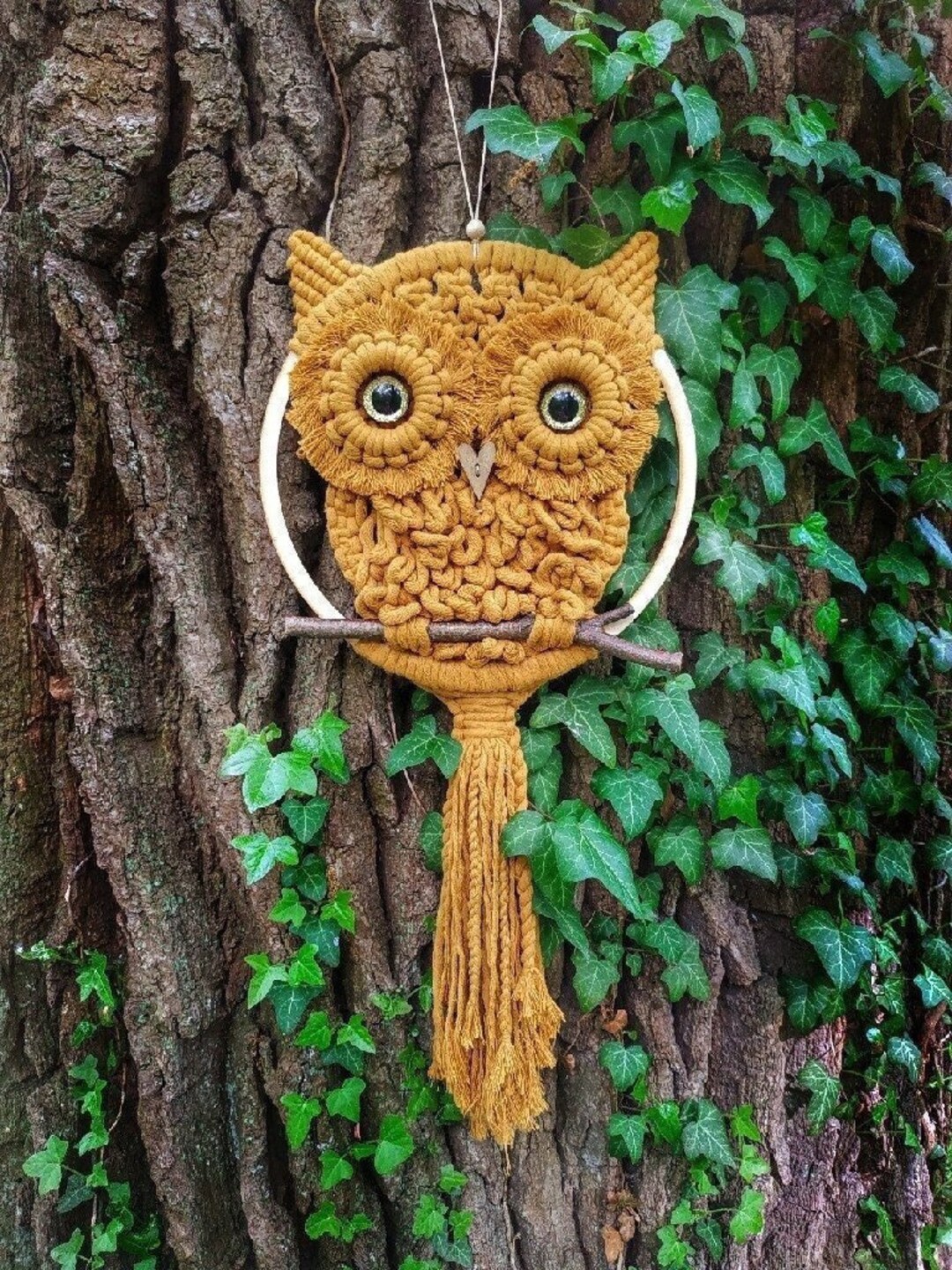 Macrame Owl, Boho Decor, Macrame Decor, Macrame Crafts, Handmade ...