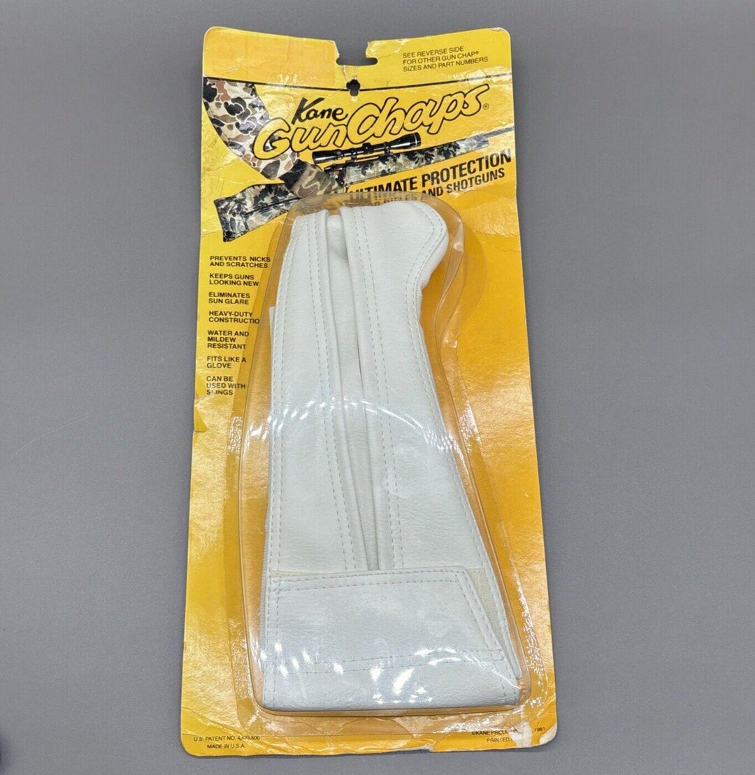 Kane Gun Chaps Model 54 Vintage Stock Cover White Naugahyde Rifle ...