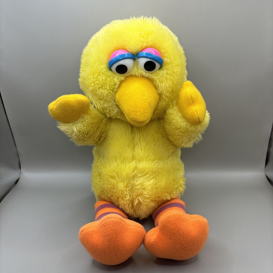 Vintage Hasbro Softies 12 Baby Big Bird Plush Sesame Street Muppets ...