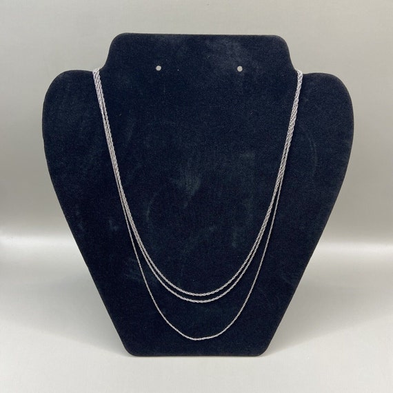 925 Sterling Silver MC Multi Strand Layered Rope Chai… - Gem