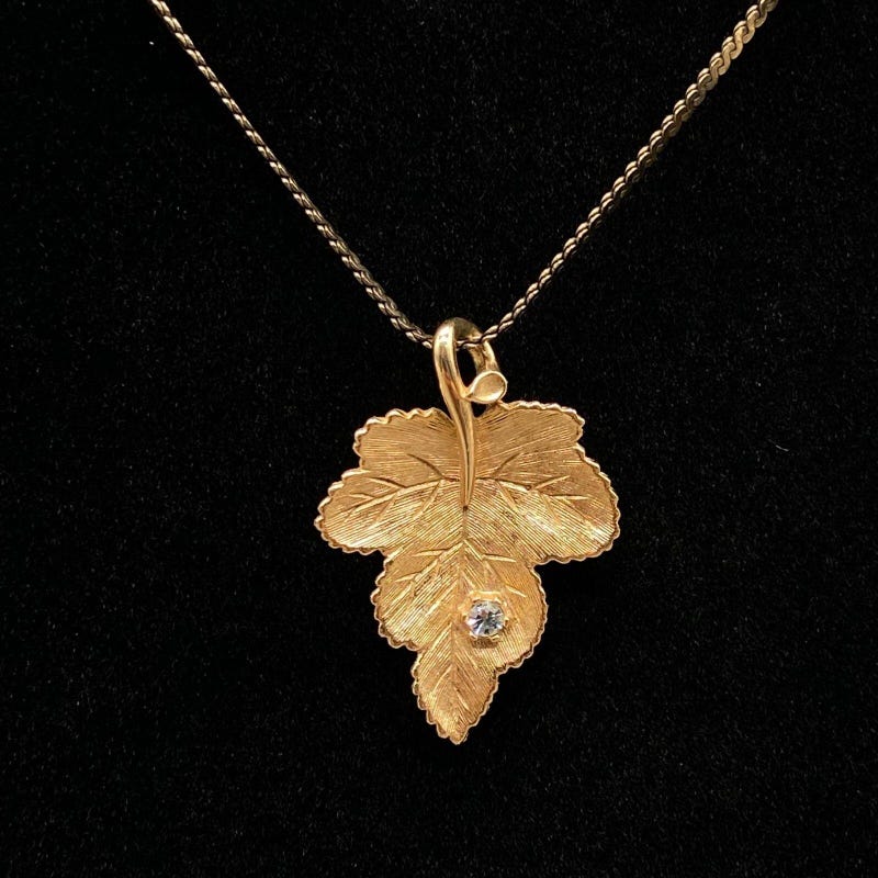 Avon Leaves Necklace - Etsy