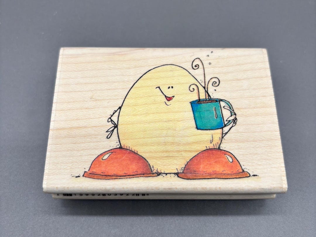 Whipper Snapper Designs Inc Rubber Stamp "egg"spresso CY922 Cartoon Egg ...