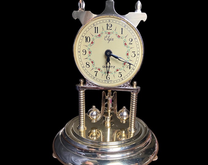 Vintage Elgin Quartz Anniversary Clock Made in Japan - Missing Glass ...
