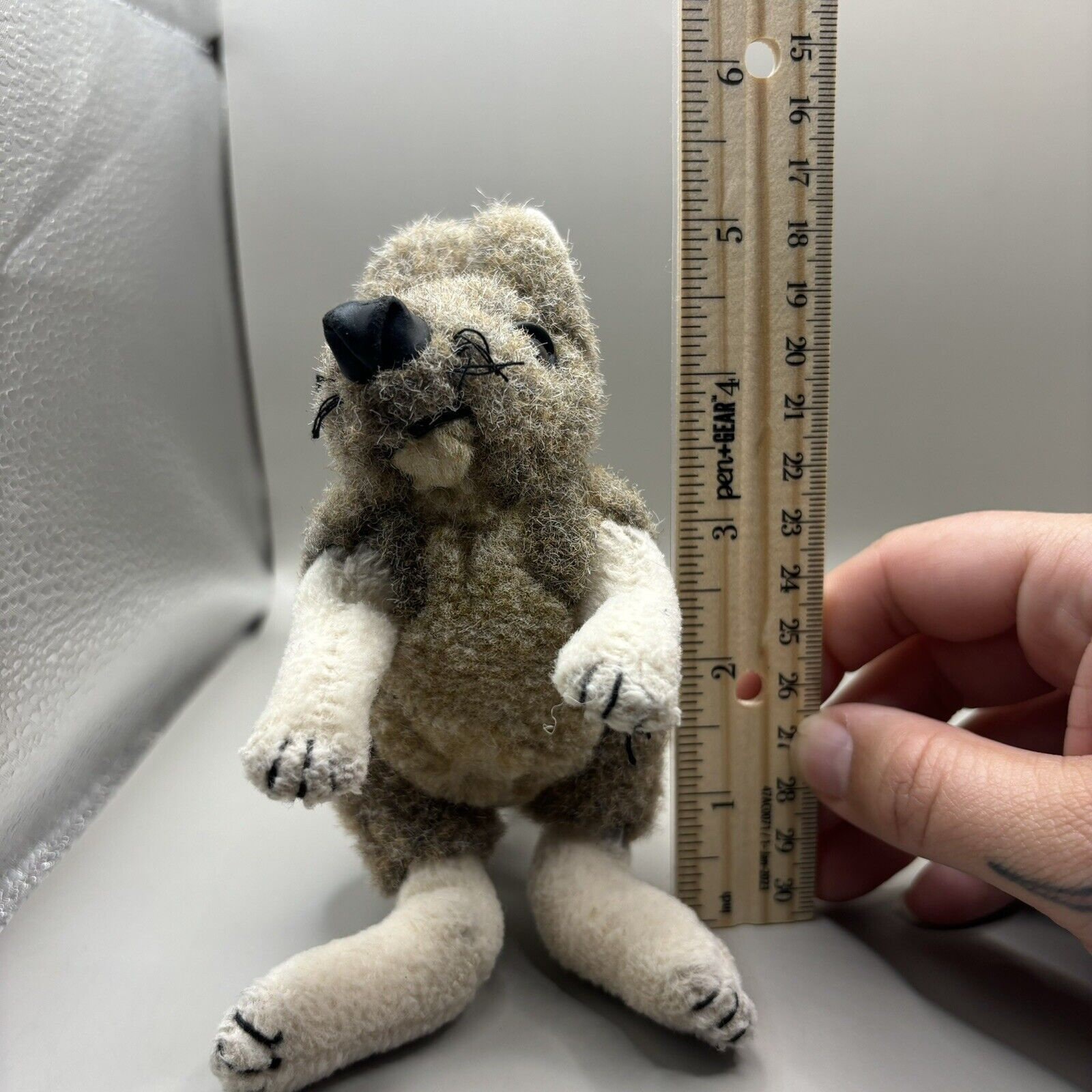 Vintage Discovery Channel Kangaroo Baby Joey 5 Realistic Plush Stuffed ...