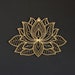Mandala Lotus Metal Wall Art, Gold Lotus Wall Art, Mandala Wall Art ...