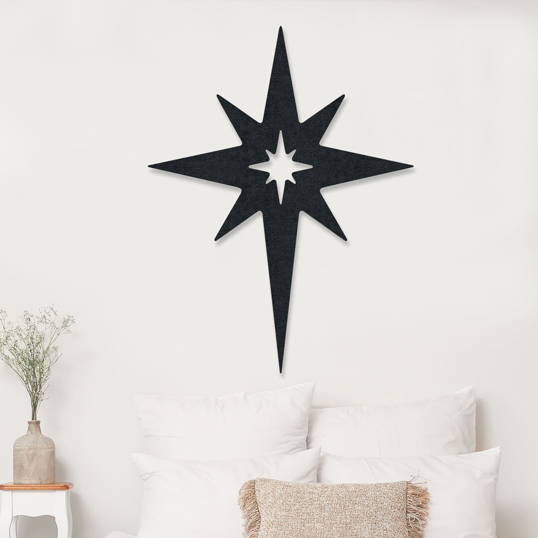 Led Ligt Bethlehem Star, Metal Wall Art, Star of Bethlehem, Nativity ...