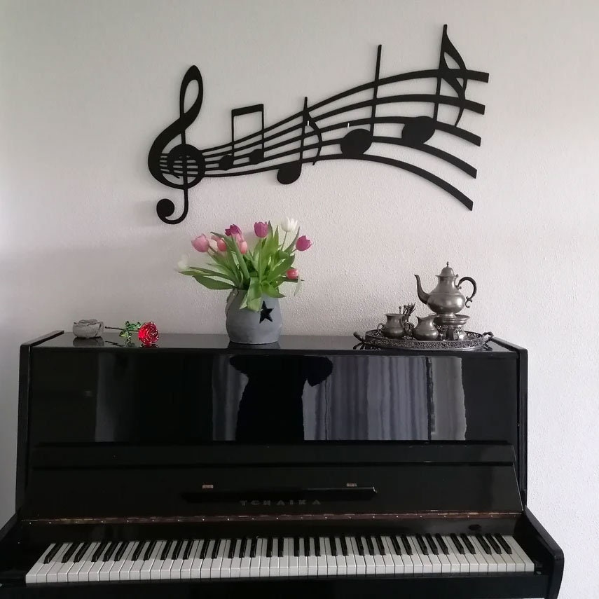 Music Notes Wall Art, Wooden Music Notes, Music Wall Decor, Music ...