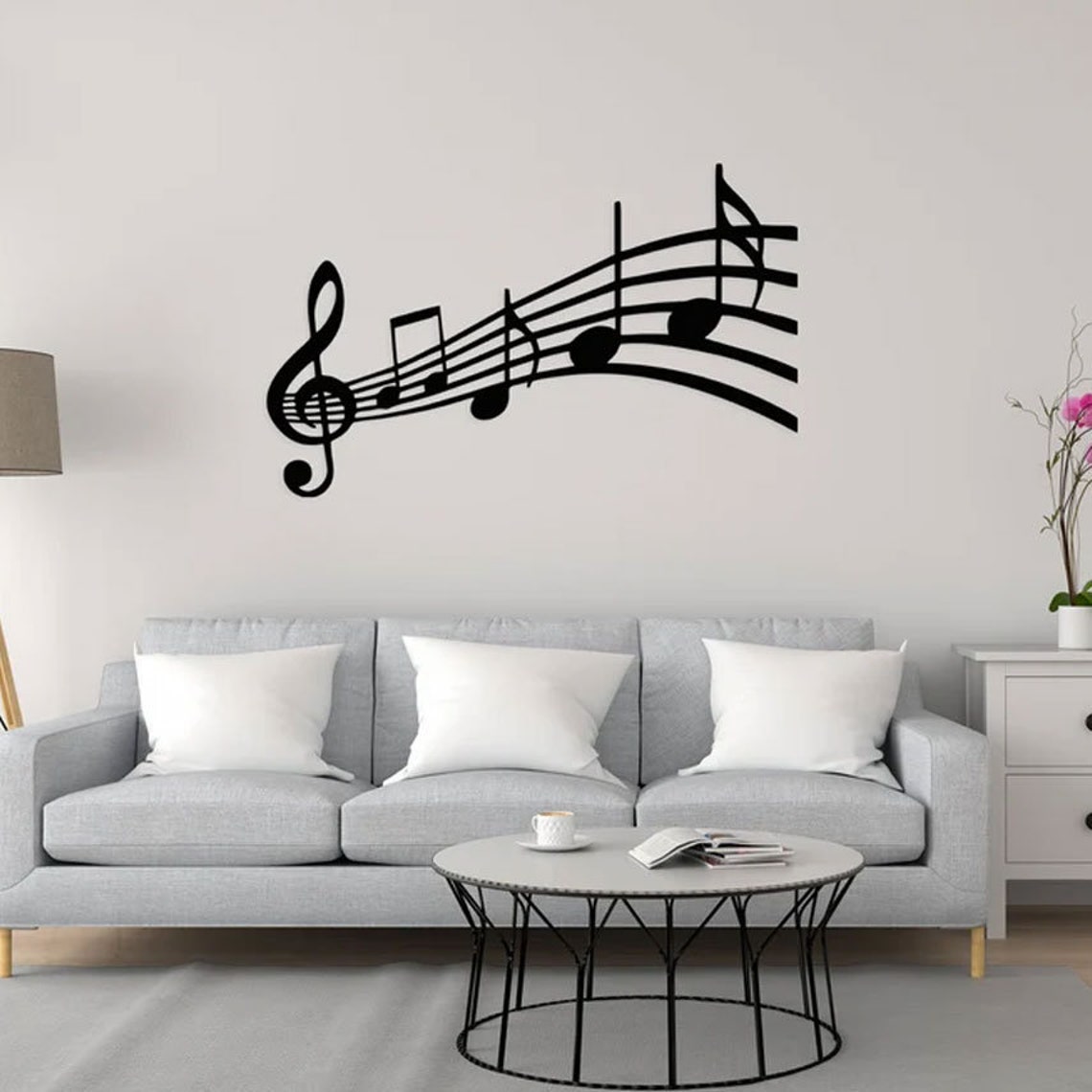 Music Notes Wall Art, Wooden Music Notes, Music Wall Decor, Music ...